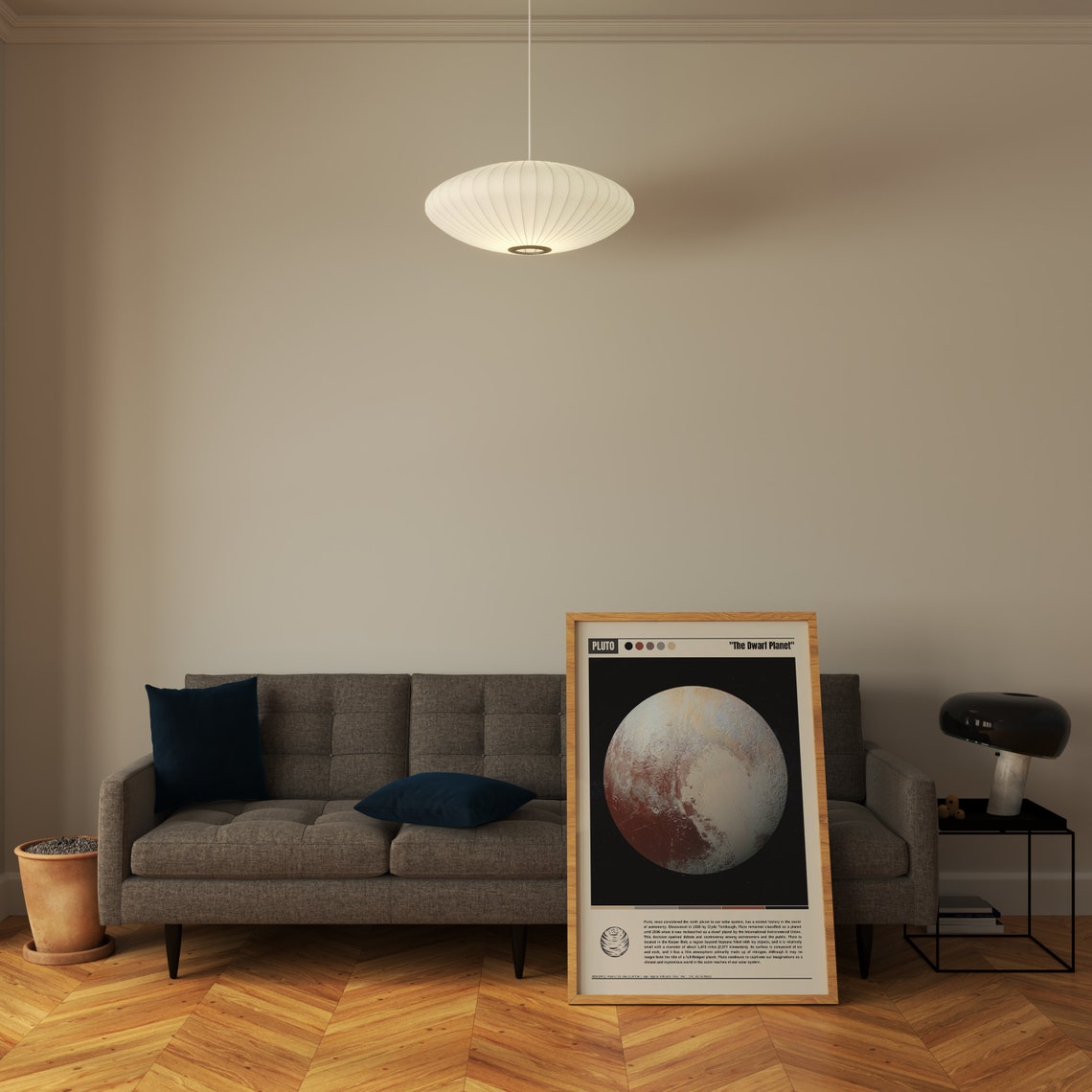 Pluto Poster, Pluto Print, Pluto Wall Art, Pluto Digital Download ...