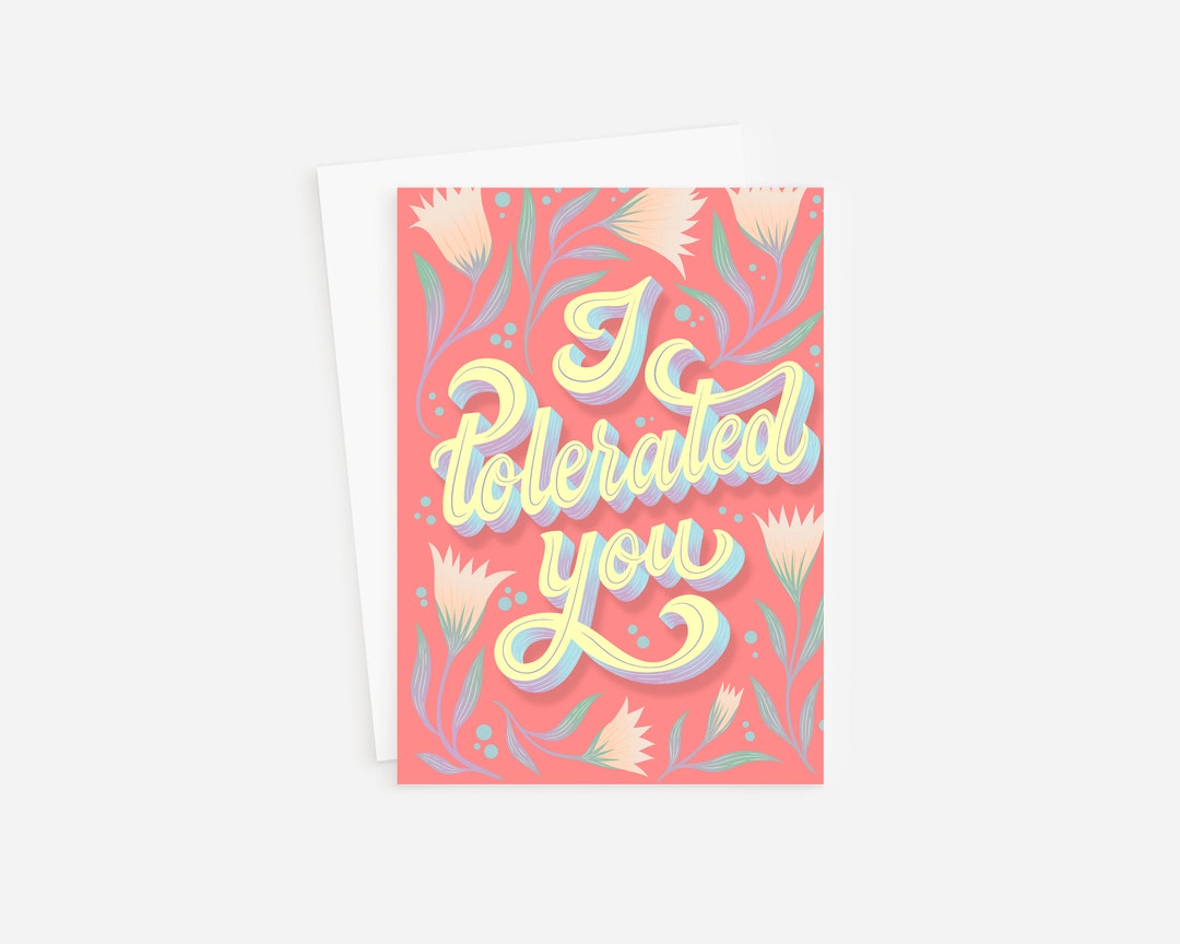 Divorced Gifts for Her, I Tolerated You Divorce Card, Funny Cards for ...