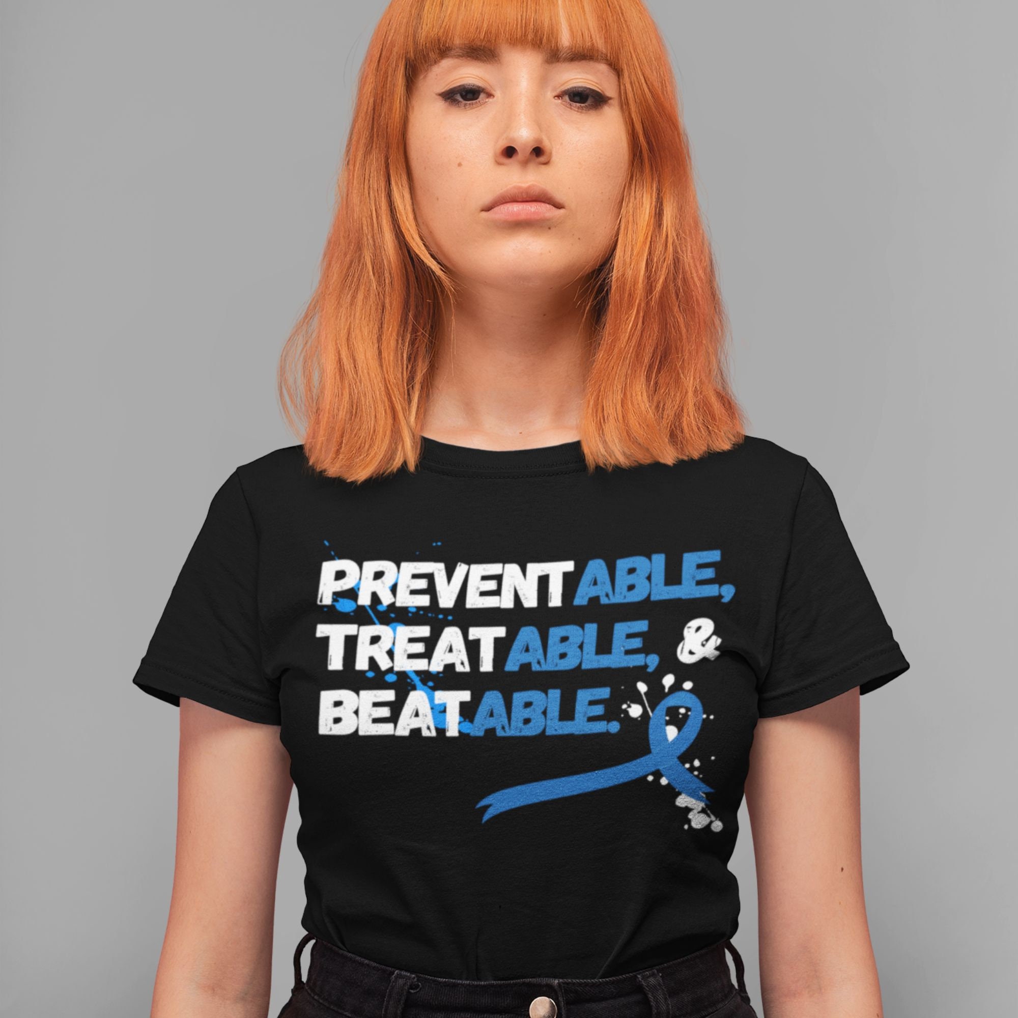 Prevent, Treat, & Beat Colon Cancer Colon Cancer Survivor Tee Colon ...