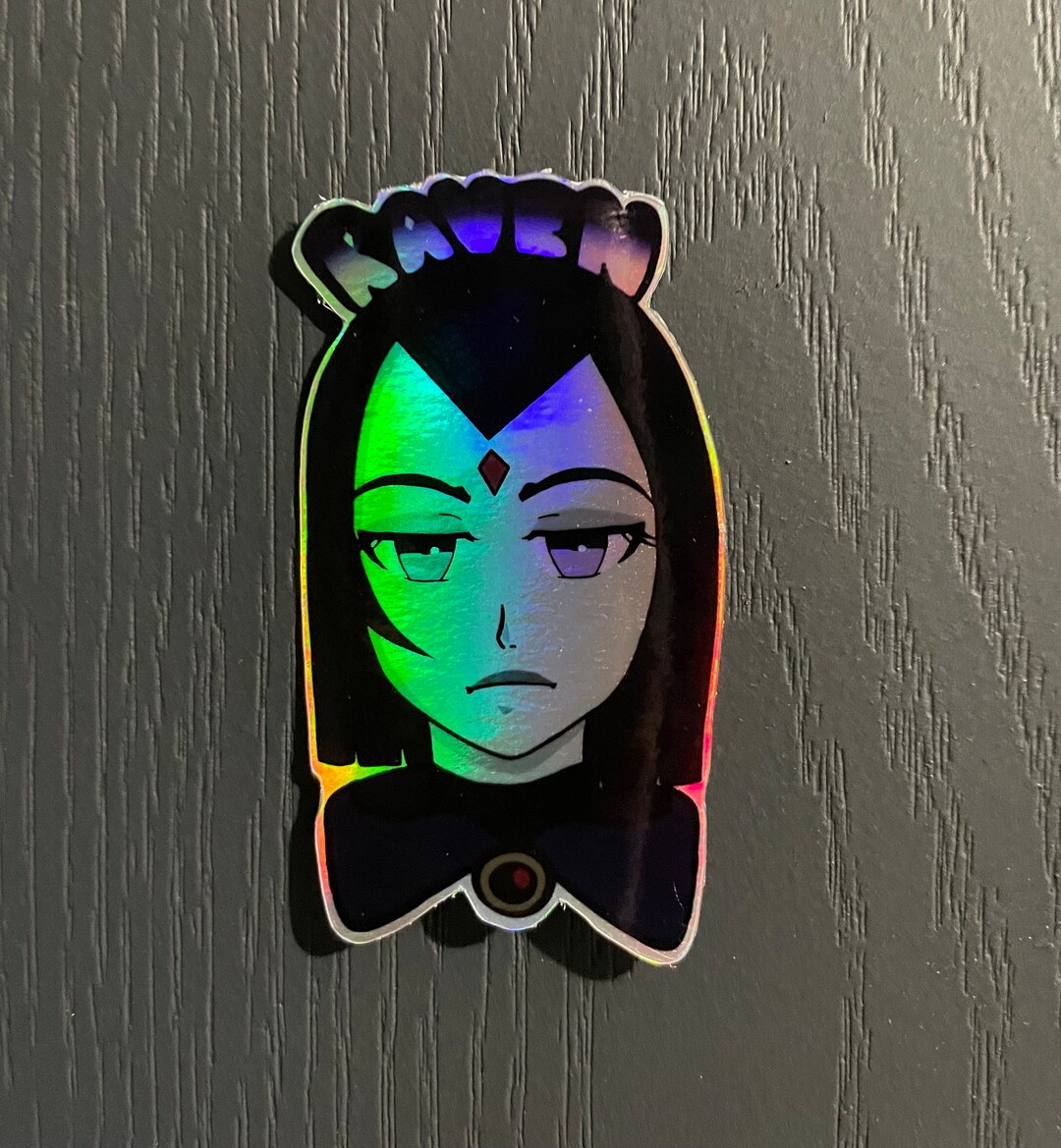Teen Titans Raven Holographic Sticker - Etsy