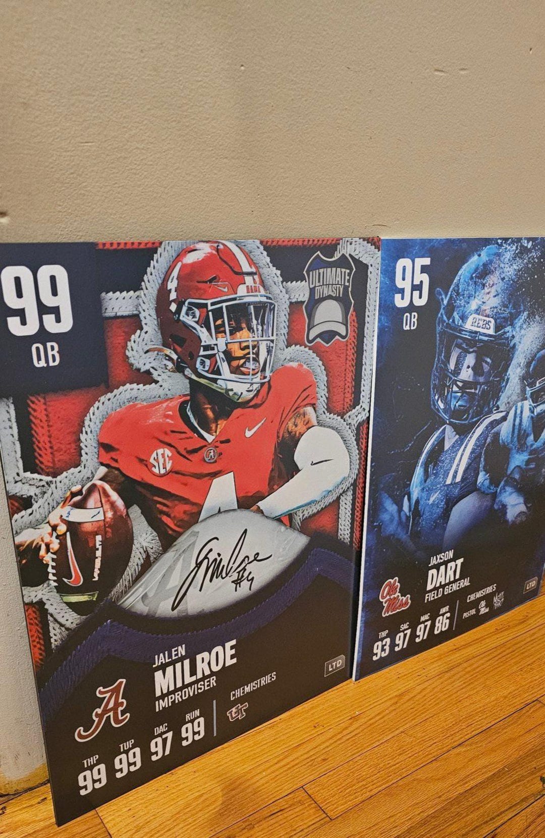 CFB 25/26 Ultimate Team Giant Cards - Etsy