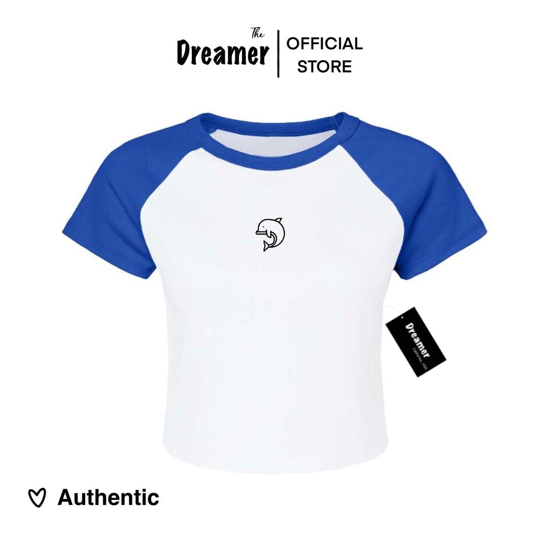 Whale Crop Top, Graphic Crop Top, Crop Top, Y2K Crop Top, Raglan Baby ...