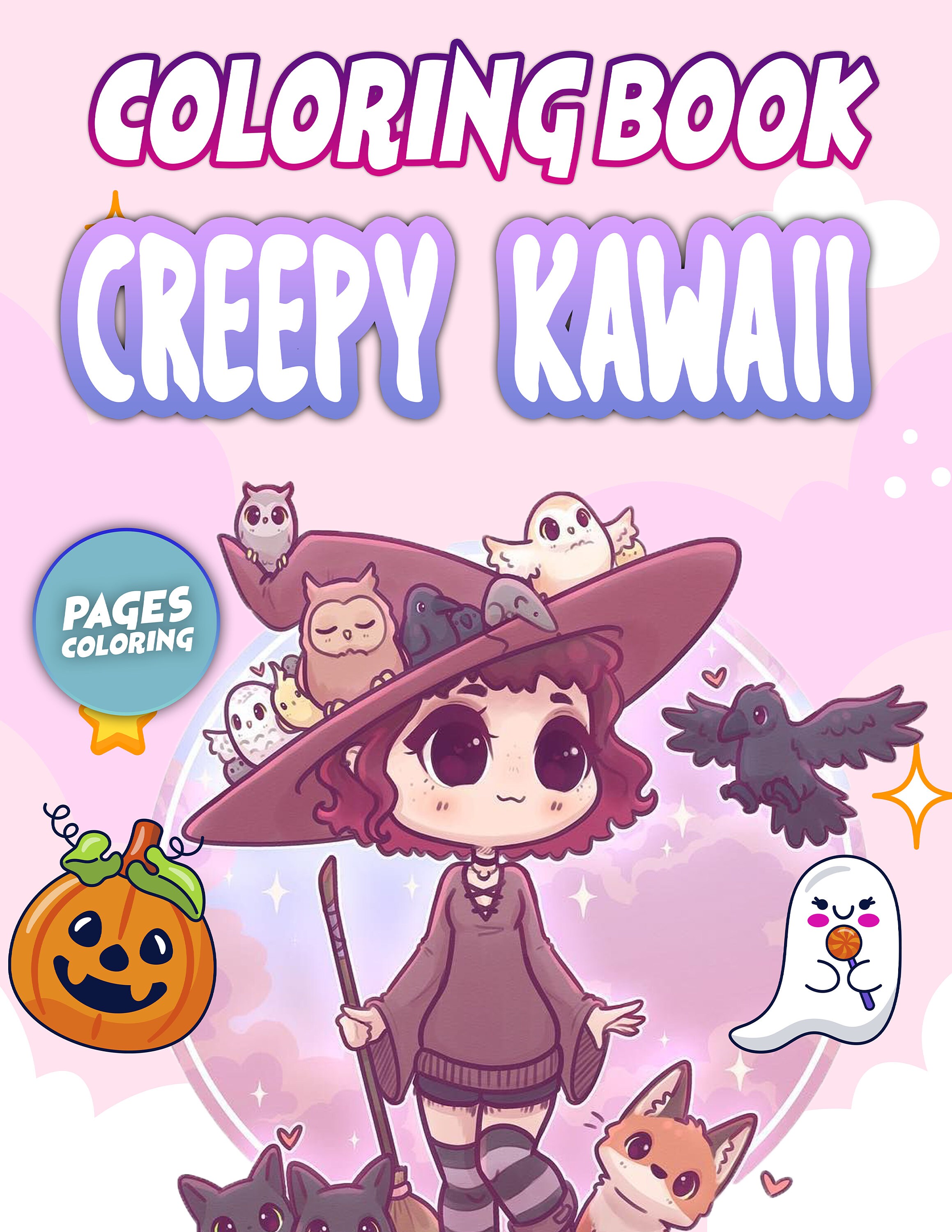 Only 1 Left in Stock Cute Creepy Kawaii Coloring Book for Adults and ...