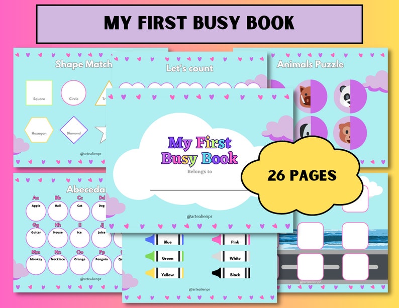 My First Busy Book - Etsy