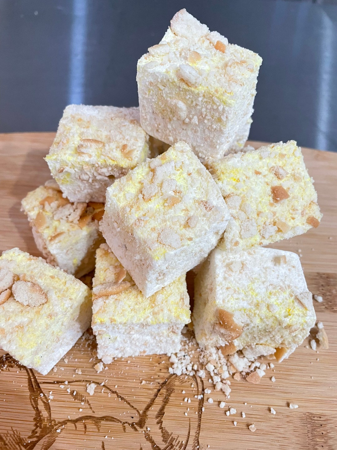 6 Gourmet Banana Pudding Marshmallows - Handmade Banana Marshmallow ...