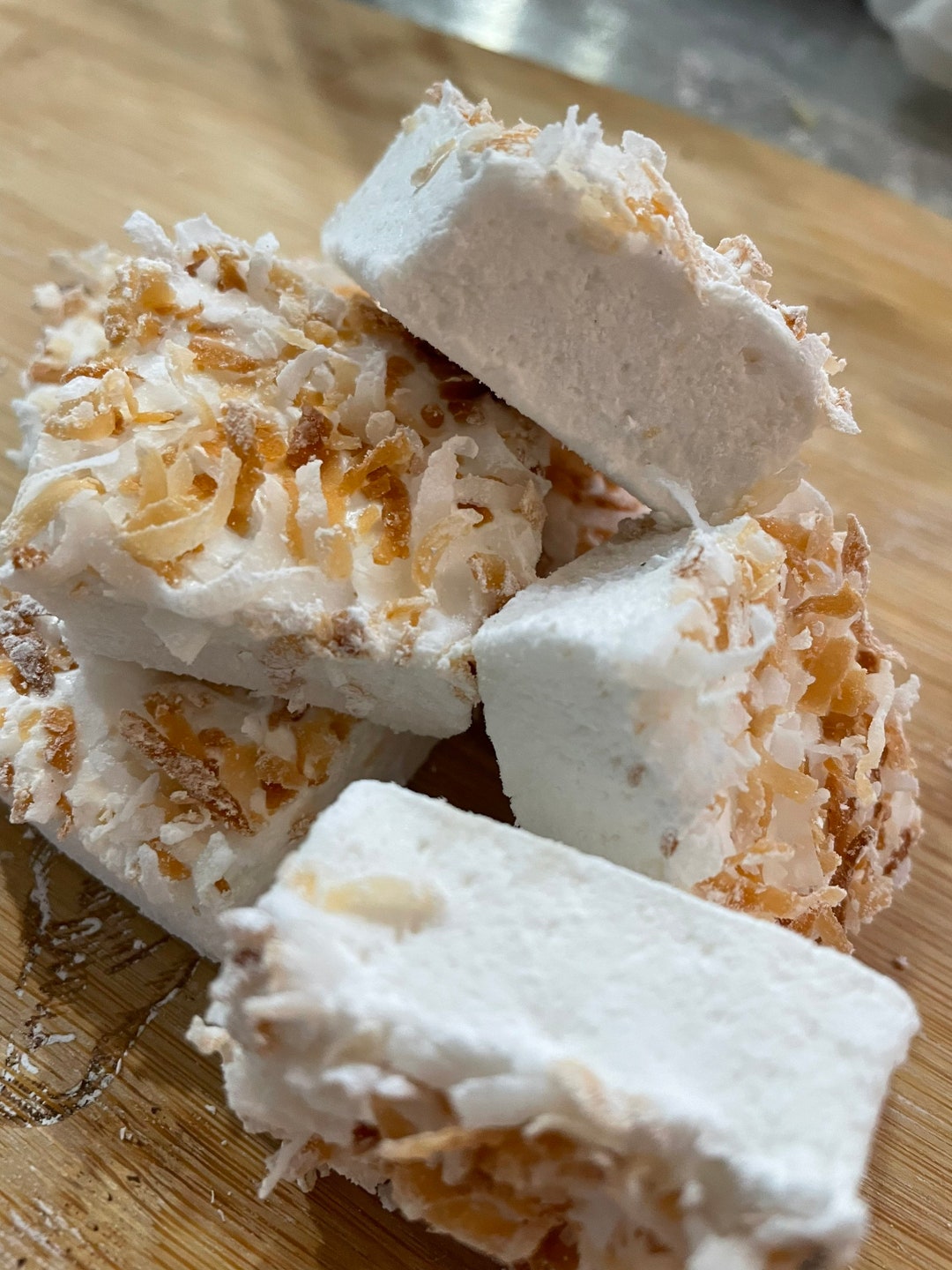 Gourmet Toasted Coconut Marshmallows, 12 Handcrafted Toasted Coconut ...