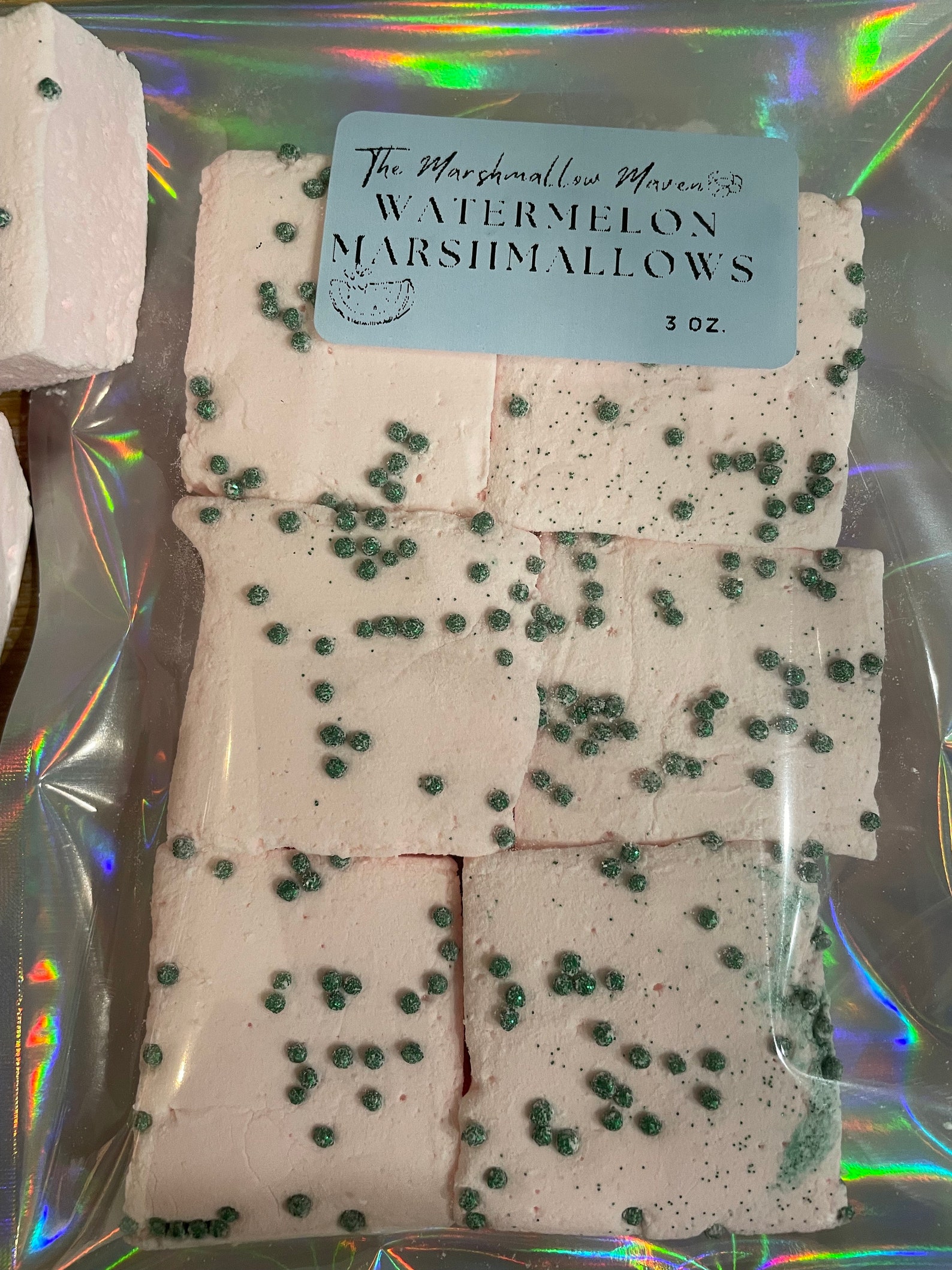 6 Pack Gourmet Watermelon Marshmallows - Handcrafted Summer Treats ...