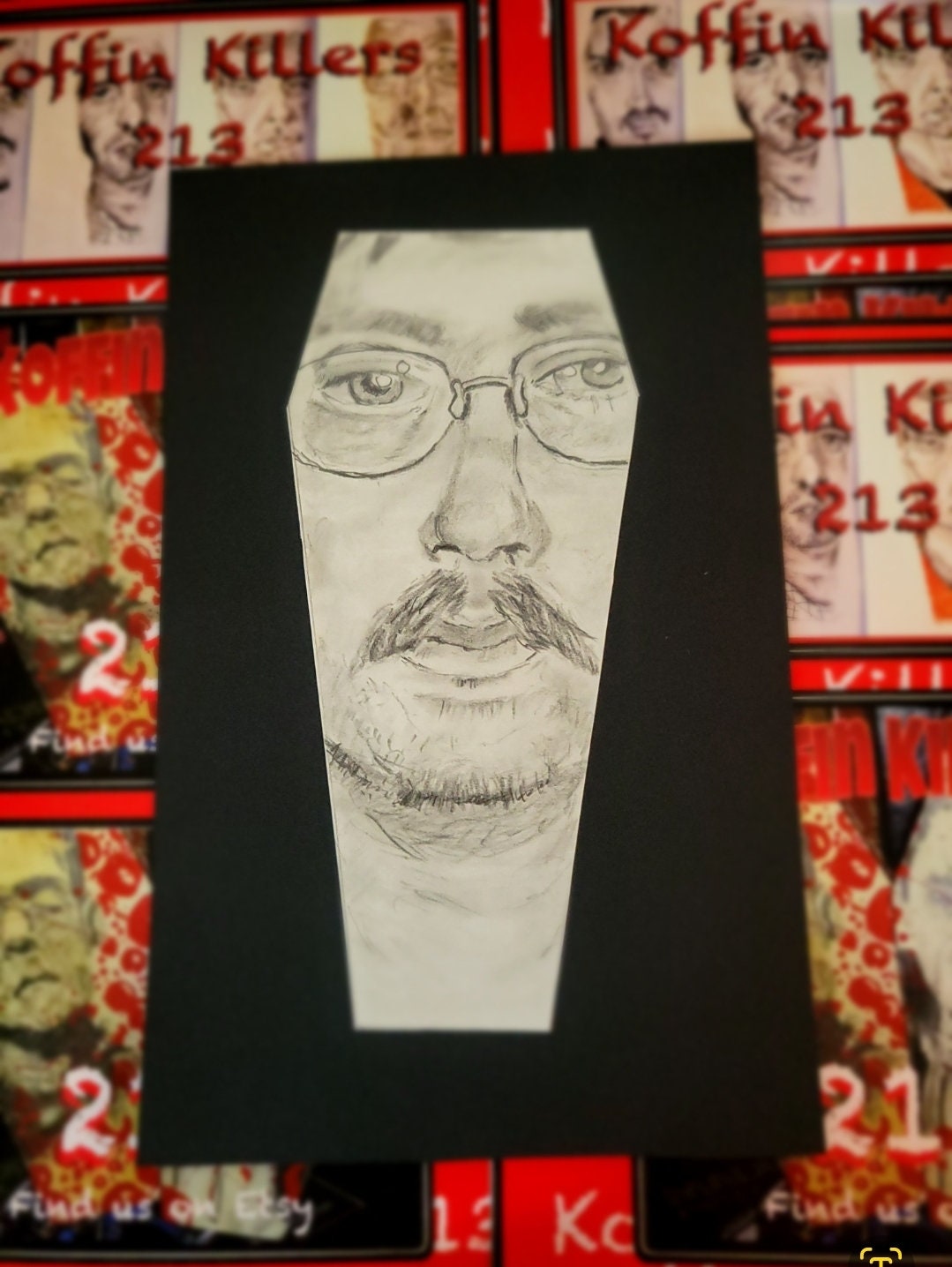 Ed Kemper Serial Killer Sketch. Forensic Crime Study. - Etsy