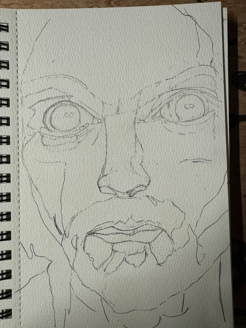 Charles Manson Original Water Color 5.5 X 8.5” - Etsy