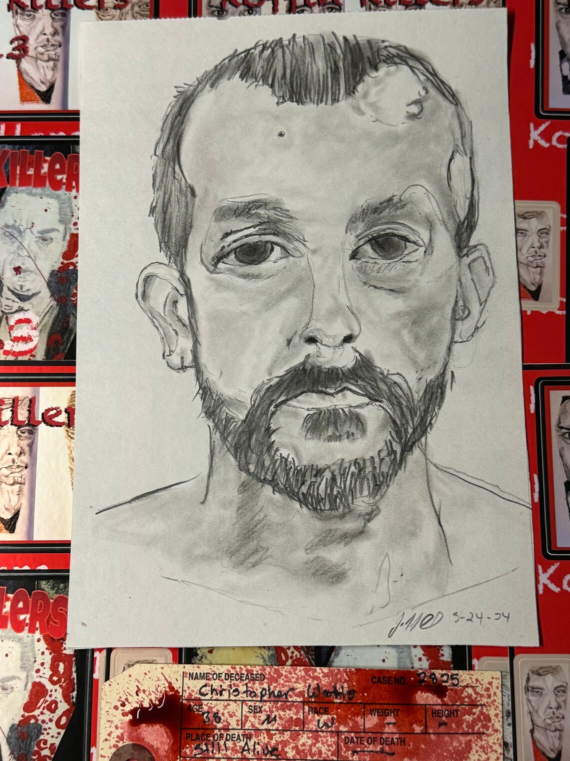 Christopher Watts Frederick Colorado Sketch 6.5 X 9” - Etsy