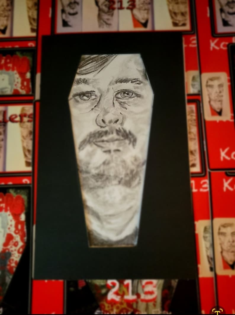 Gerard John Schaefer Killer Sketch. Forensic Crime Study. - Etsy