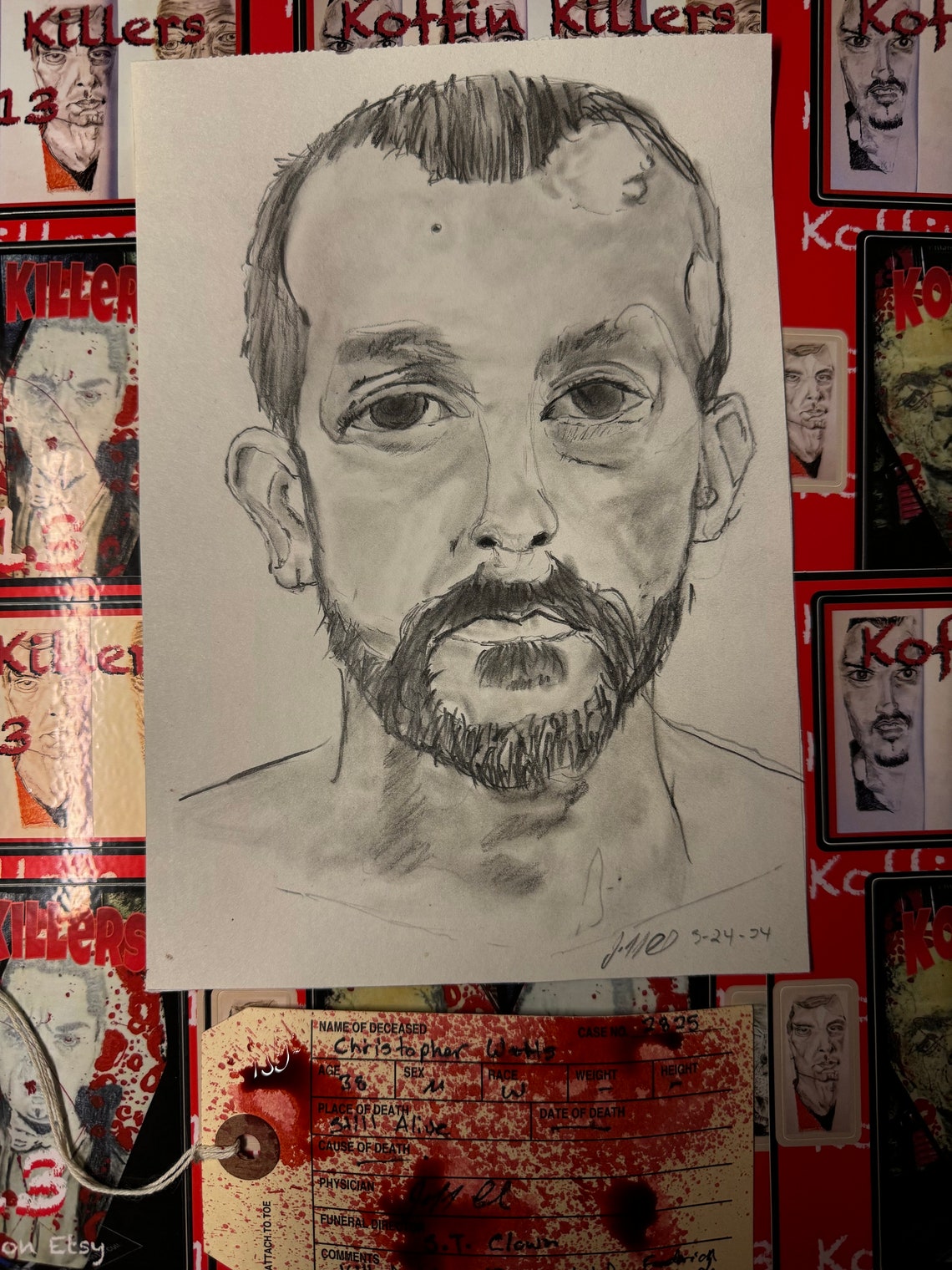 Christopher Watts Frederick Colorado Sketch 6.5 X 9” - Etsy