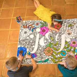 Mermaid Party | Giant Coloring Poster Sheet | 3ft X 4ft | Table Top ...