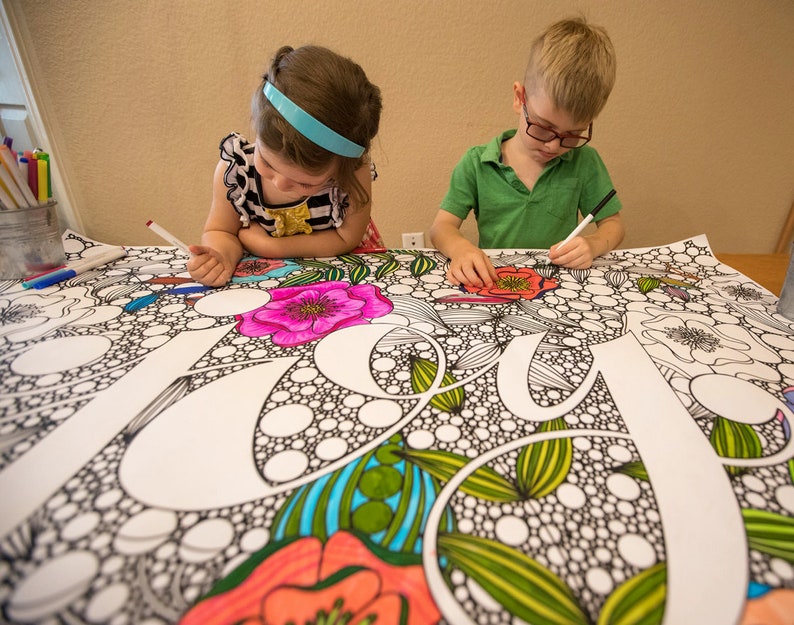 Mermaid Party | Giant Coloring Poster Sheet | 3ft X 4ft | Table Top ...