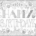 Happy Birthday | Giant Coloring Poster Sheet | 3ft X 4ft | Table Top ...