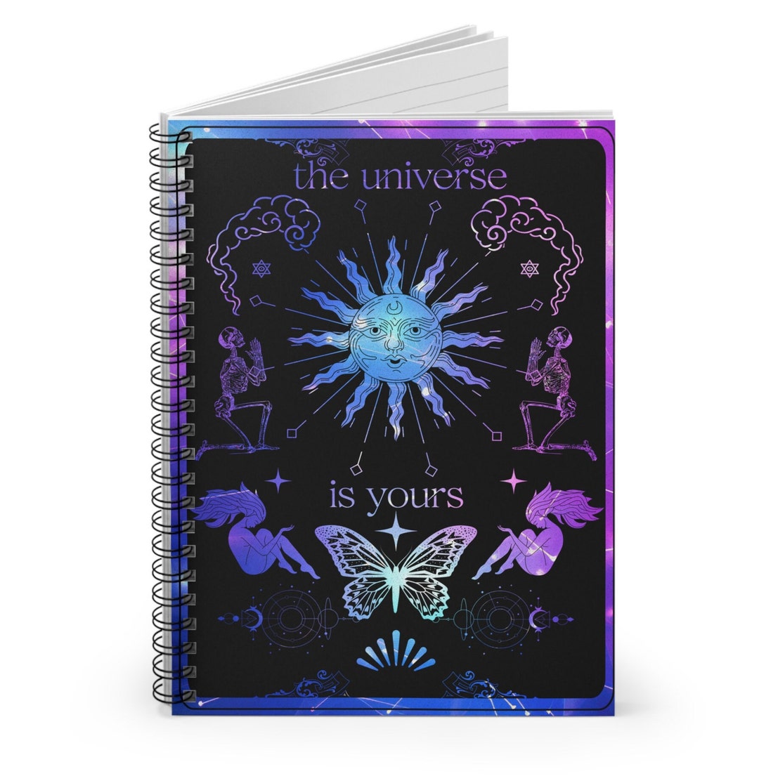 Dream Spiral Notebook, Universe is Yours, Affirmations Ruled Notebook ...