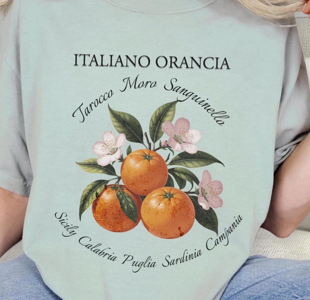 Vintage La Dolce Vita Italian Oranges, Italiano Orancia Shirt, Comfort ...
