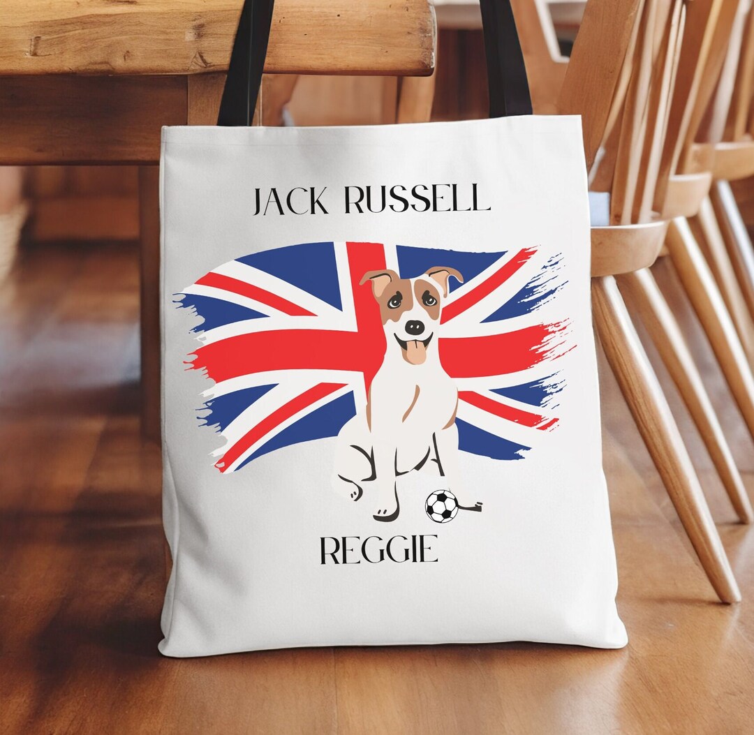 Customized Jack Russell Tote, Jack Russell Dog Mom, Jack Russell Dad ...