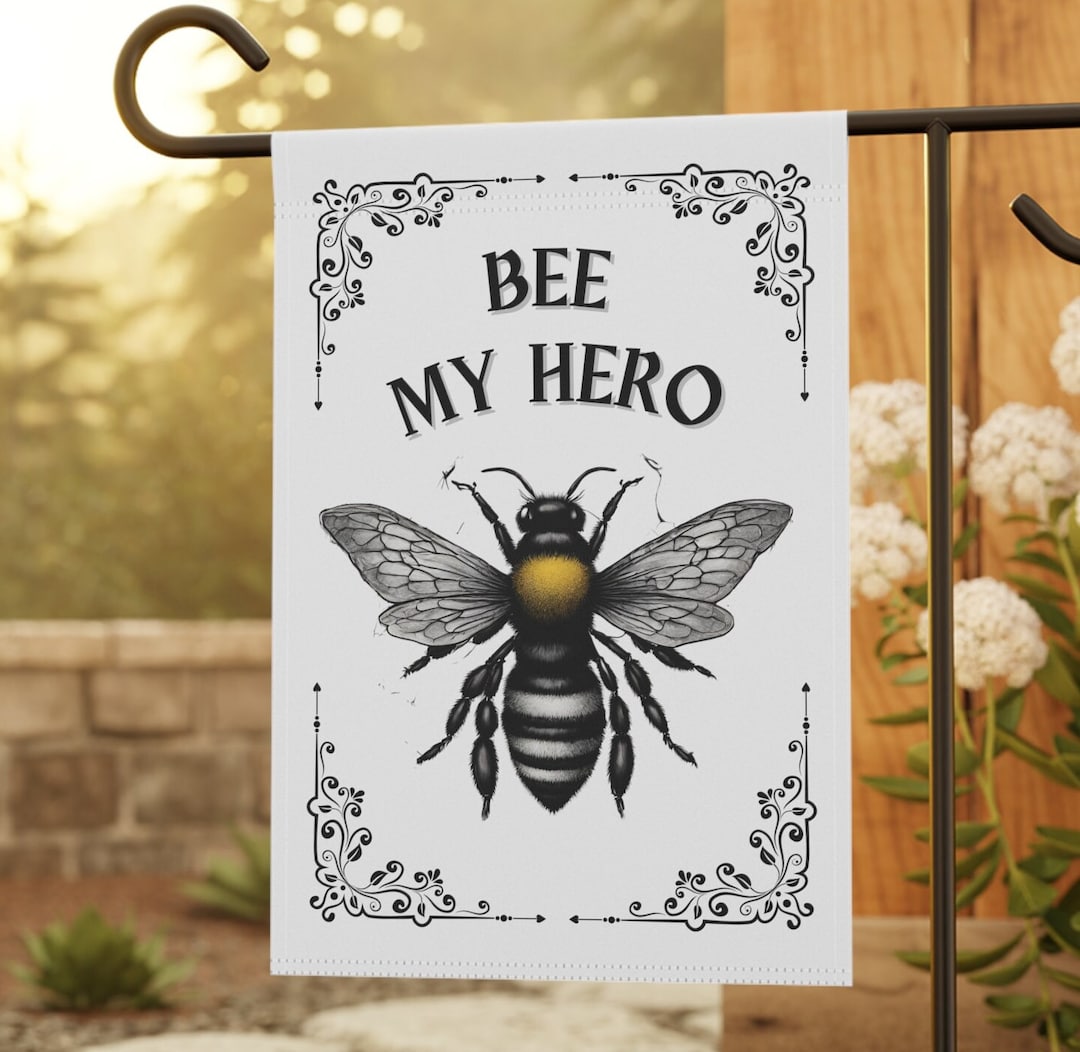 Bee Garden Banner, Vintage Garden Banner, Gift for Gardener, Mother's ...