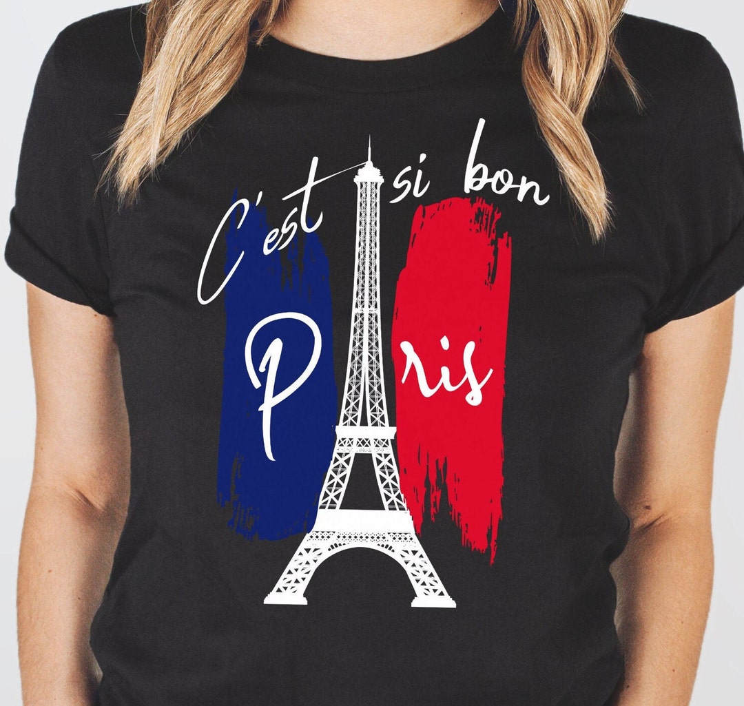 Paris Tee Shirt, I Love Paris Tee-shirt, France, Eiffel Tower T-shirt ...