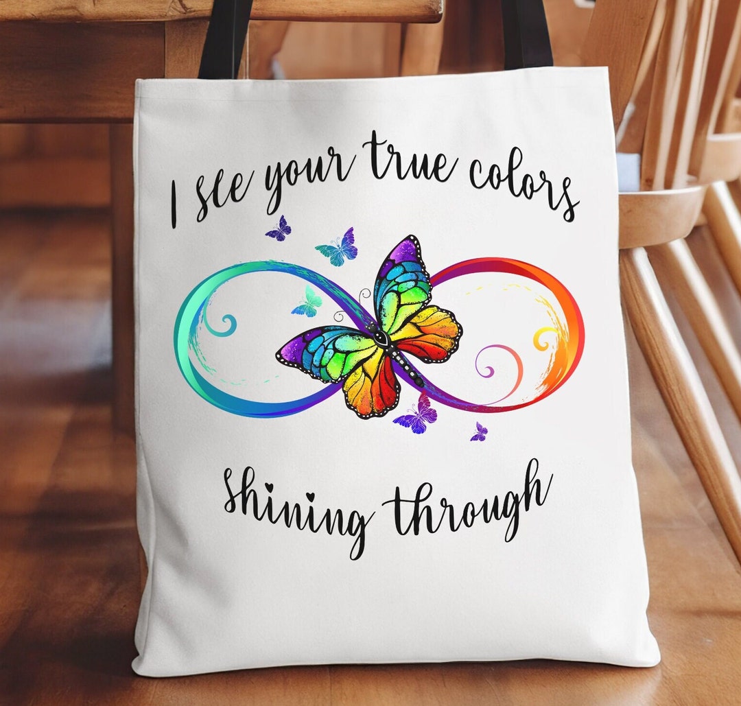 True Colors Autism Awareness Tote, Special Ed Teacher Gift ...