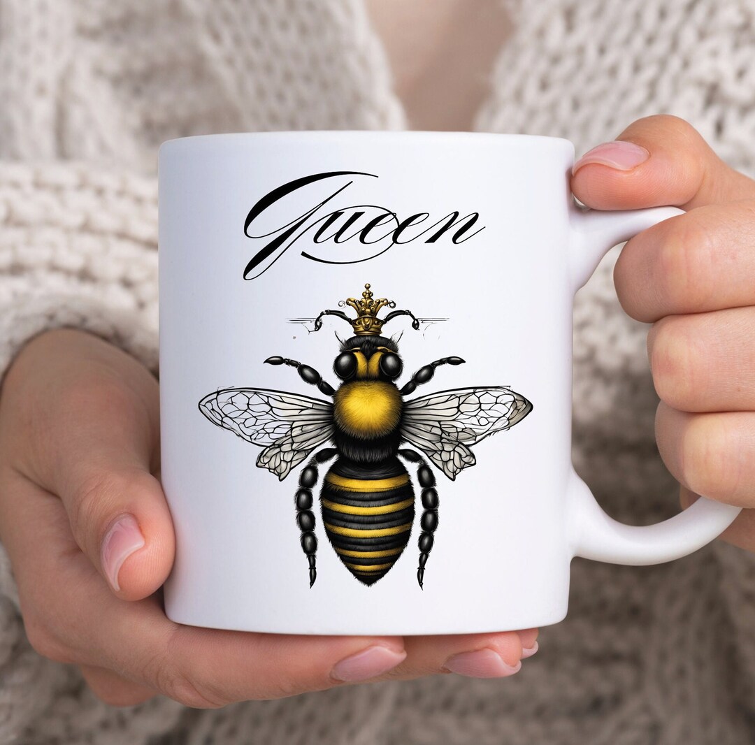 Queen Bee Gift Ceramic Mug, Victorian Goth Bee Mug, Bee Lovers Gift ...