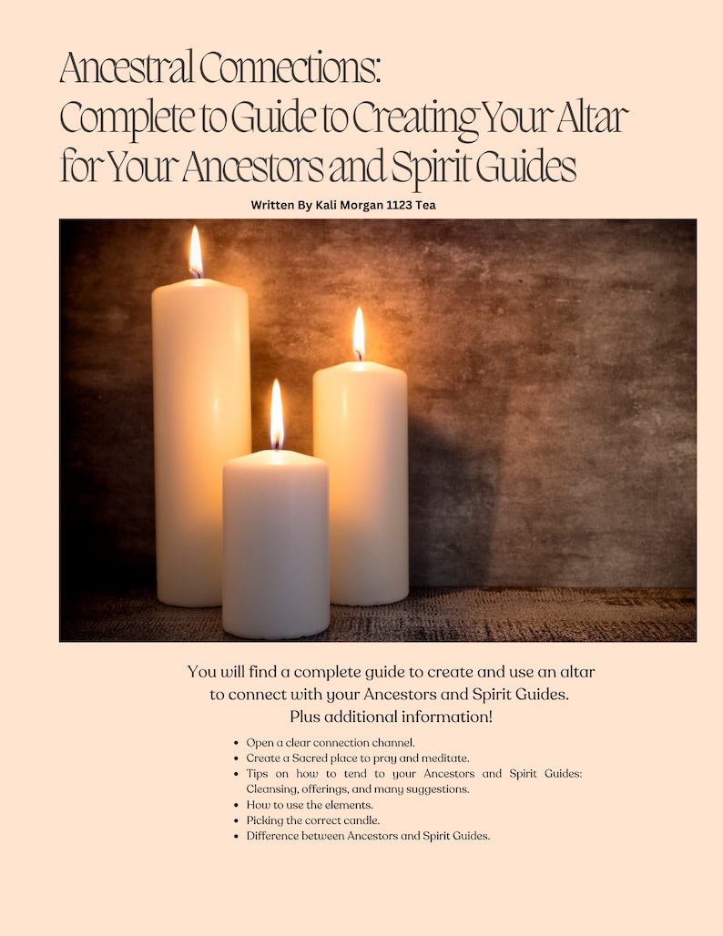 Create Your Ancestor Altar - Complete Guide - Etsy