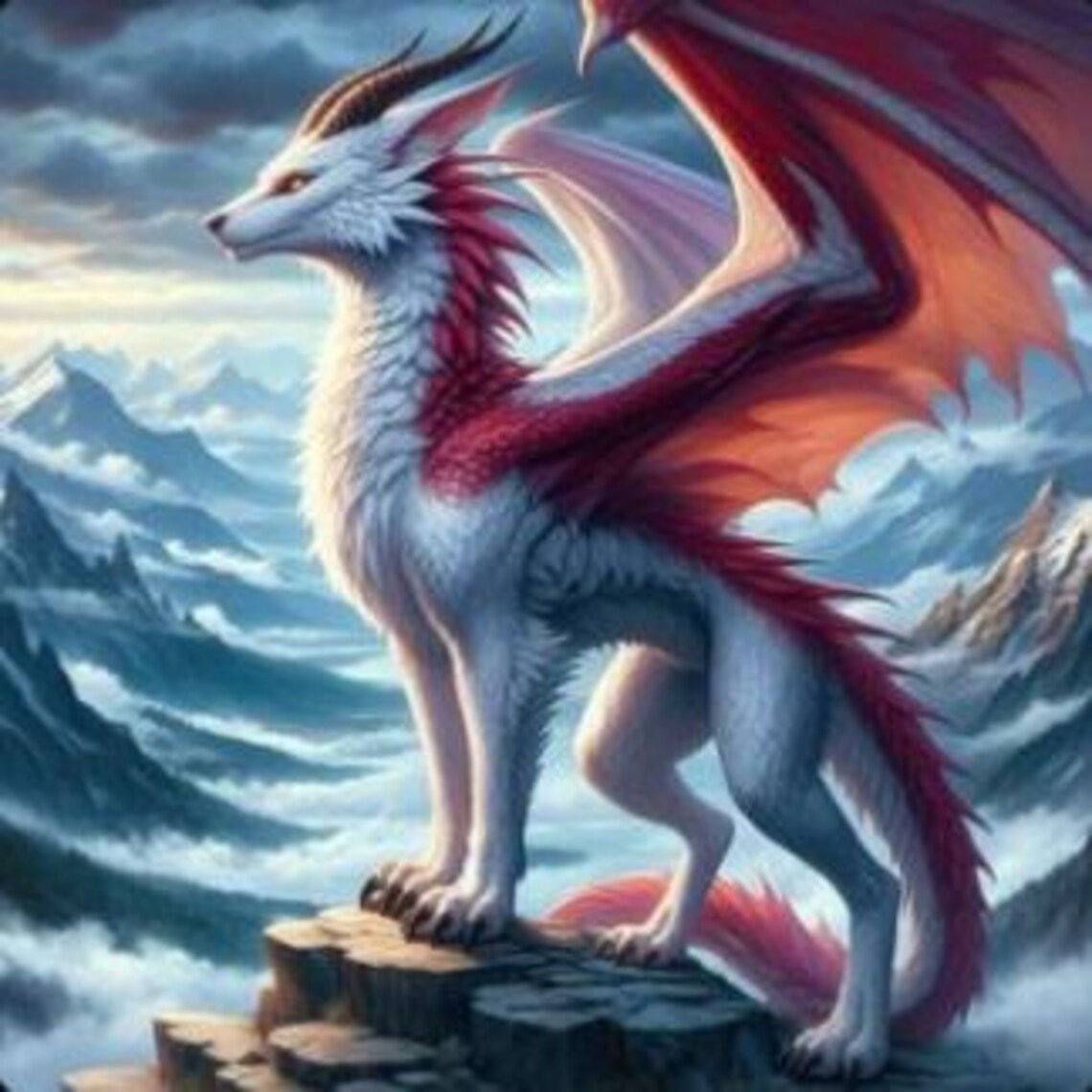 Preconjure Dragon Wolf Hybrid D - Etsy