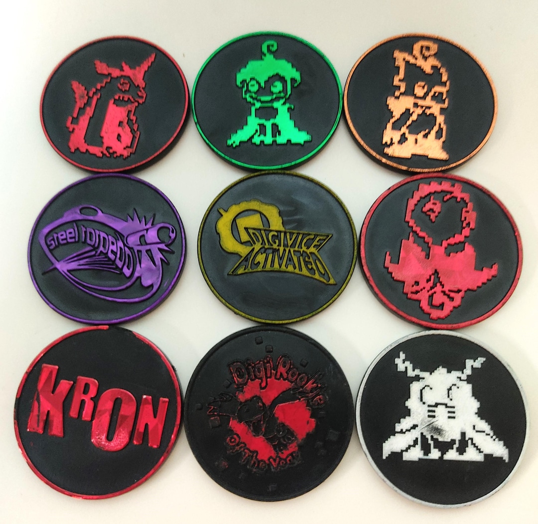 Digimon Pogs Slammers 2000 WCF Oficial Rare POG Collectible Magic Box ...