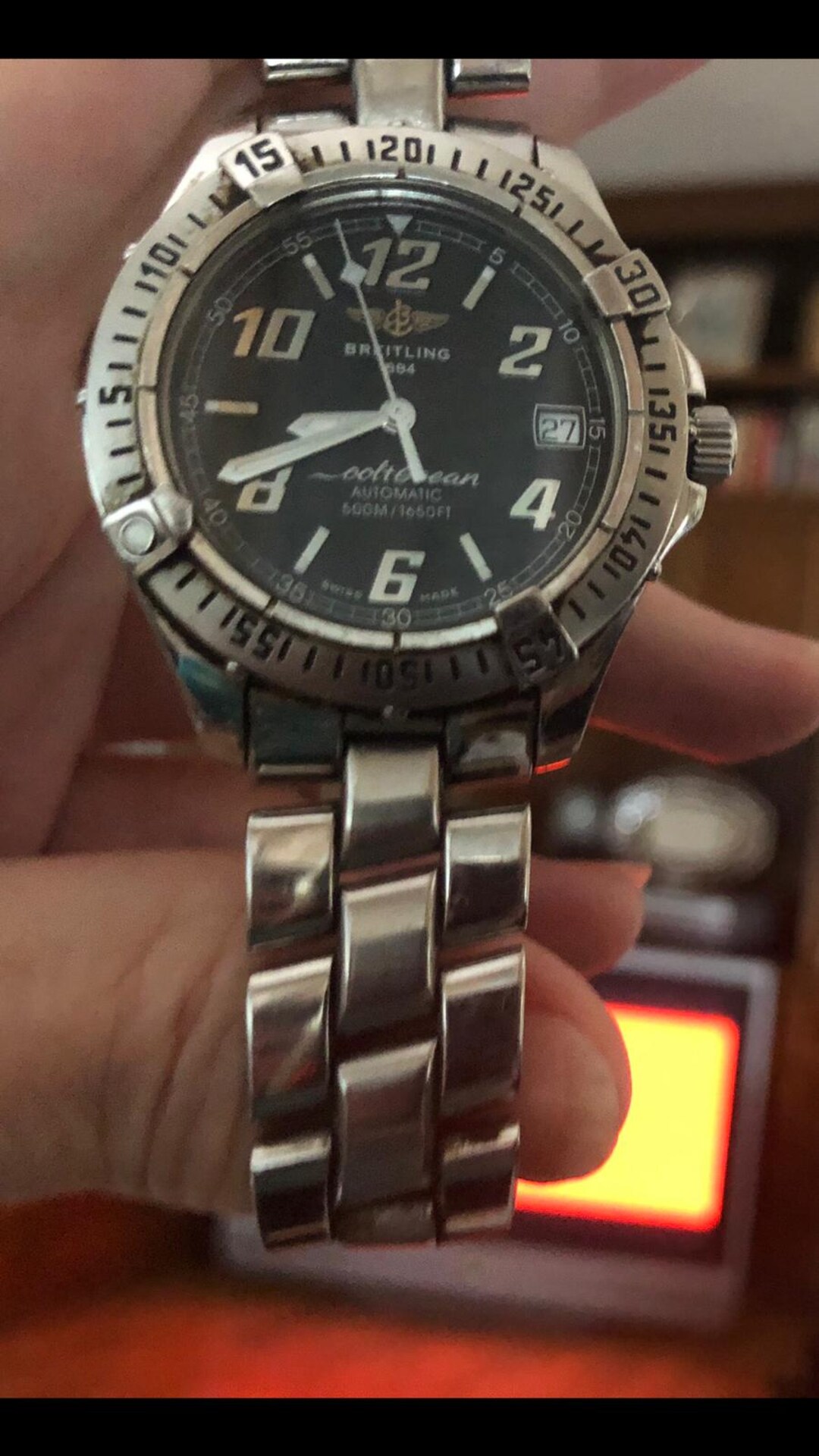 Breitling Colt Ocean Automatic 500M Stainless Steel Swiss Diving Watch ...