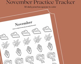 December Practice Tracker | December Chart | Music Tracker | Practice ...