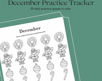 November Practice Tracker | November Chart | Music Tracker | Practice ...