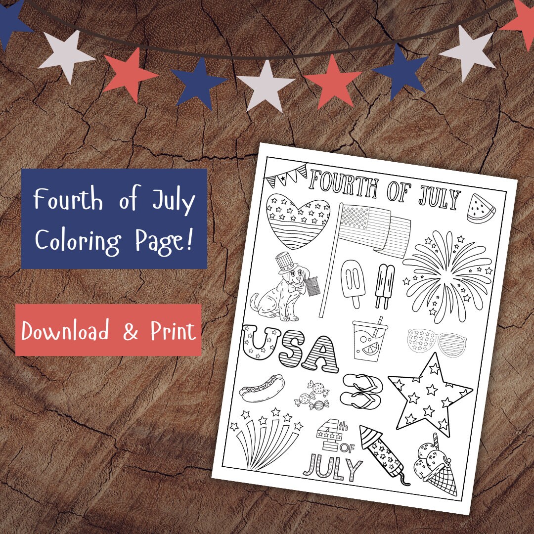 Fourth of July Coloring Page | Fourth of July | Coloring | Coloring ...