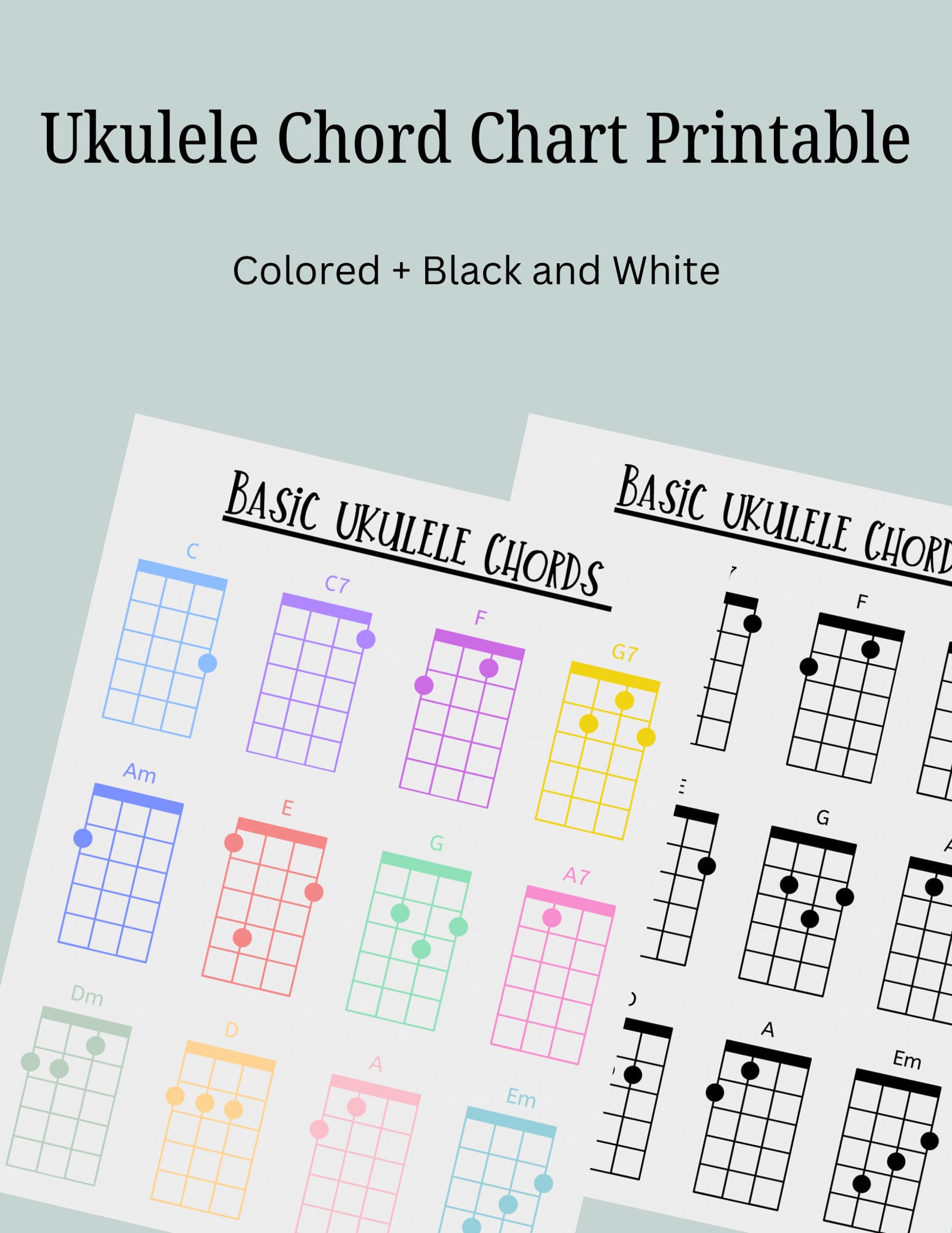 Ukulele Chords Ukulele Chord Chart Music Music Teaching Learning ...