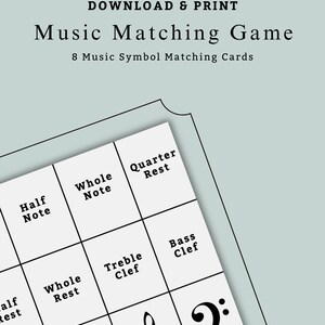 Music Matching Game | Music Games | Fun Games | Music Symbols | Music ...