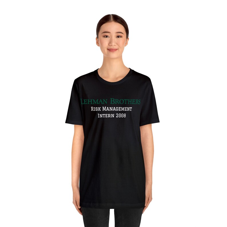 Lehman Brothers '08 Intern Tee Risk Management Shirt - Etsy