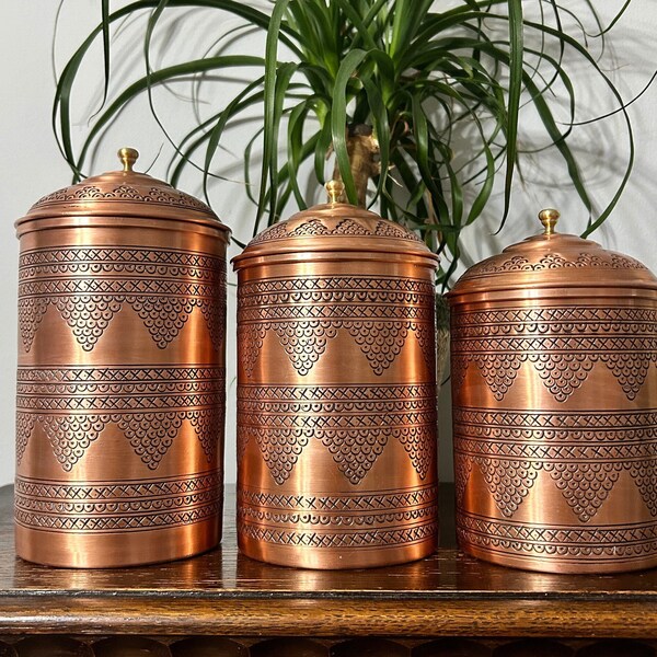 Copper Containers - Etsy
