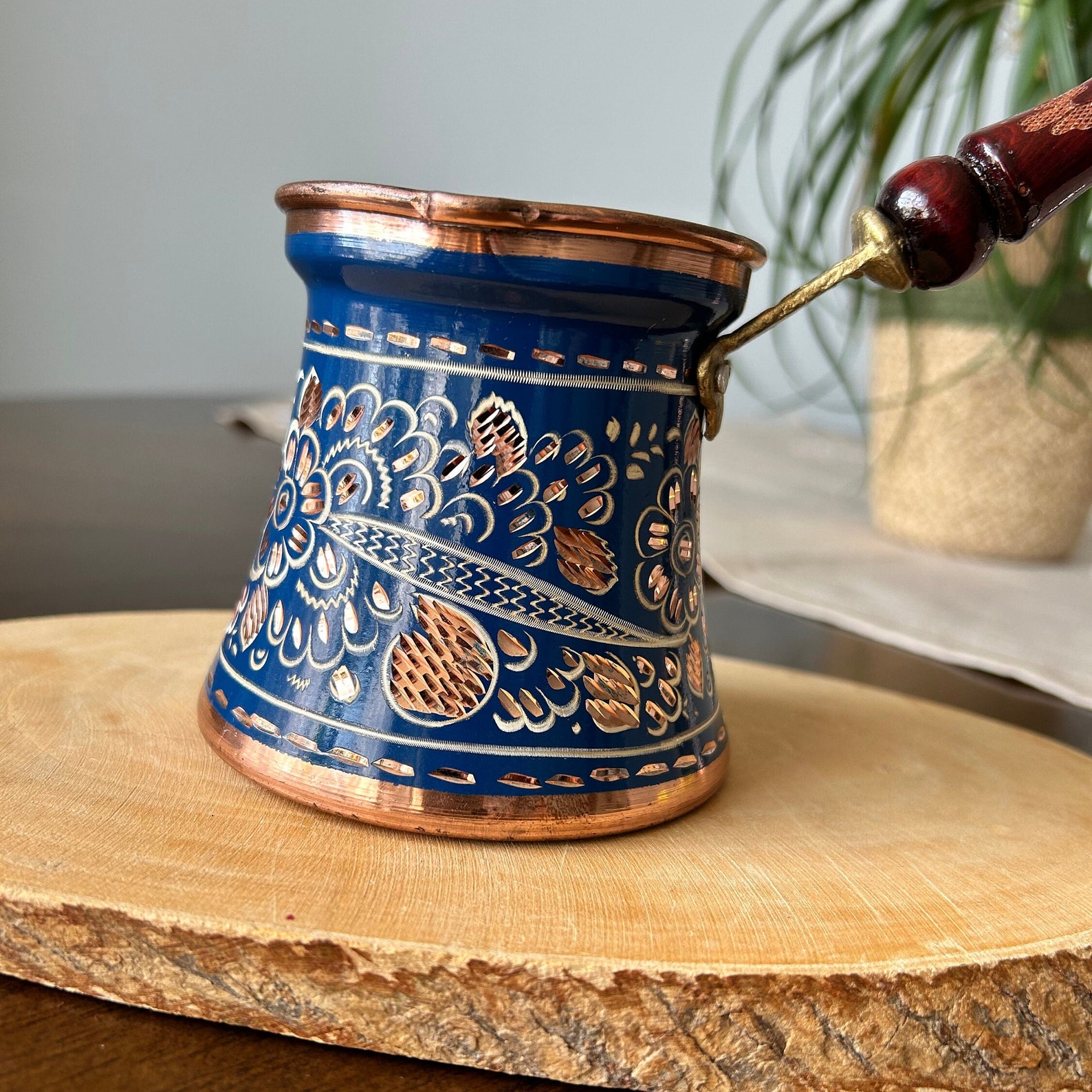 Copper Coffee Pot, Traditional Coffee Pot, Cezve, Handmade Engraved ...