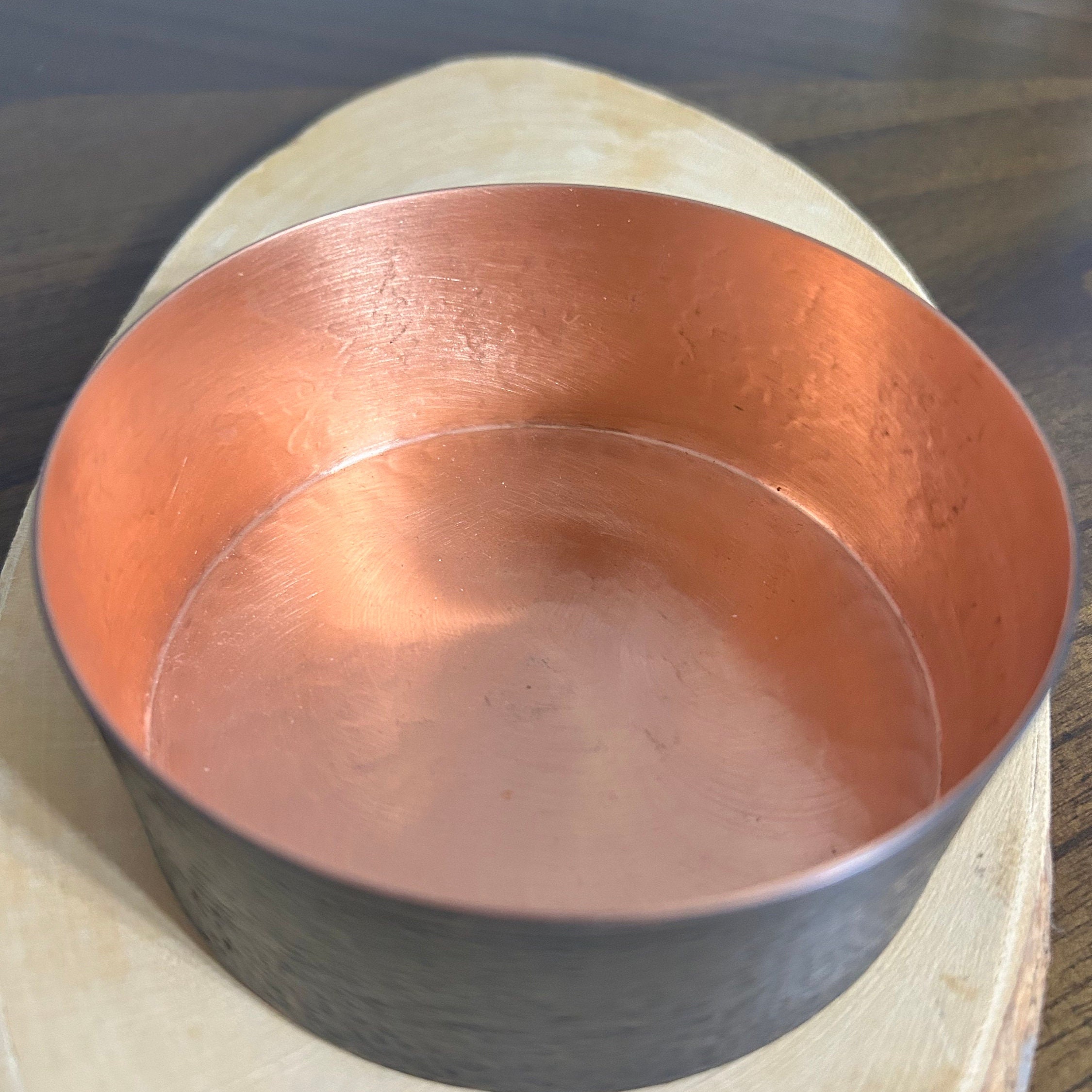 Hammered Copper Bowl Utility Bowl Sugar Bowl Handmade in - Etsy
