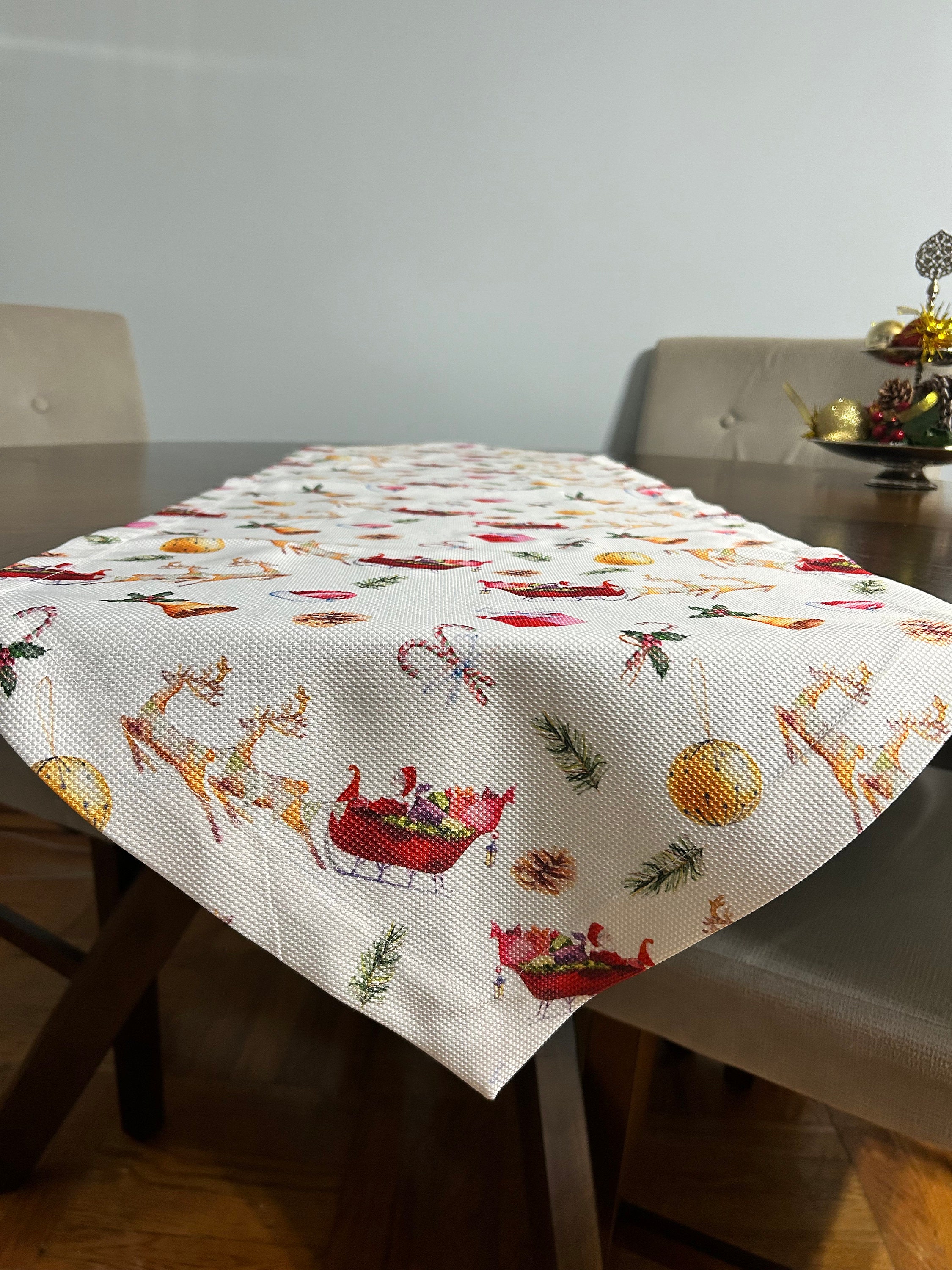 Christmas Table Runner Handmade Christmas Decoration - Etsy