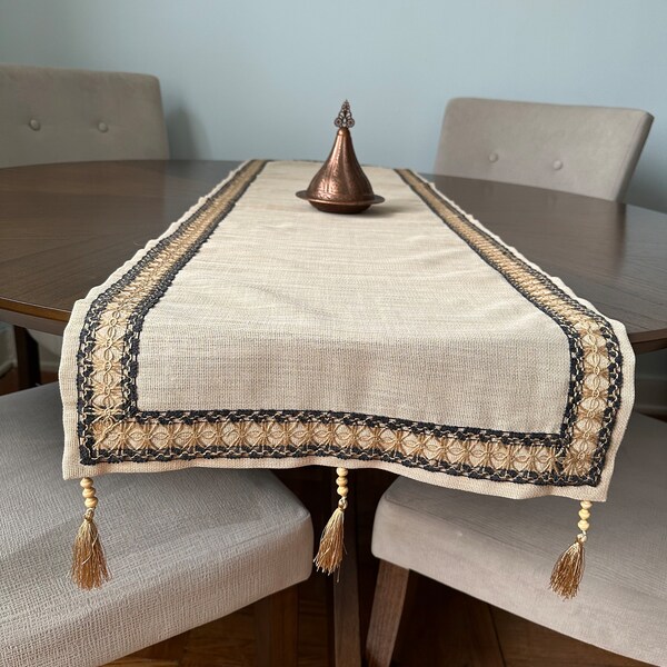 Jute Table Runner - Etsy