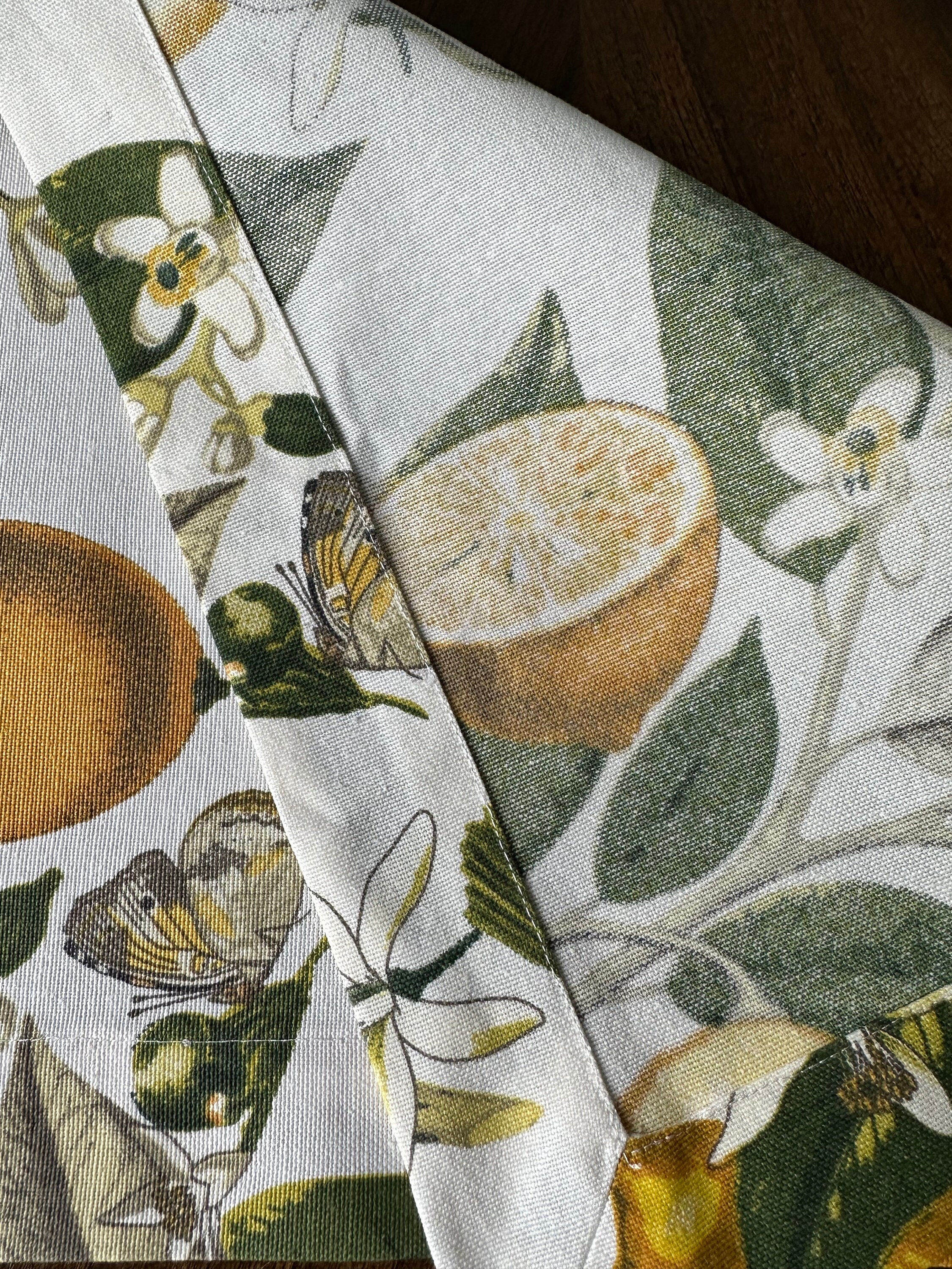 Lemon Table Runner Set With 4 Placemats Lemon Design Lemon - Etsy