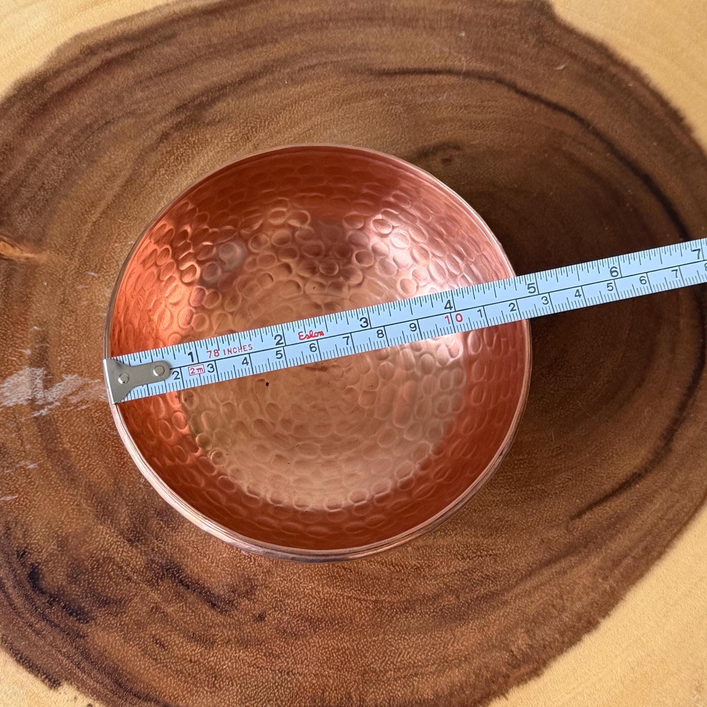 Hammered Copper Bowl With Brass Lid, Handmade Anniversary Gift, Home ...