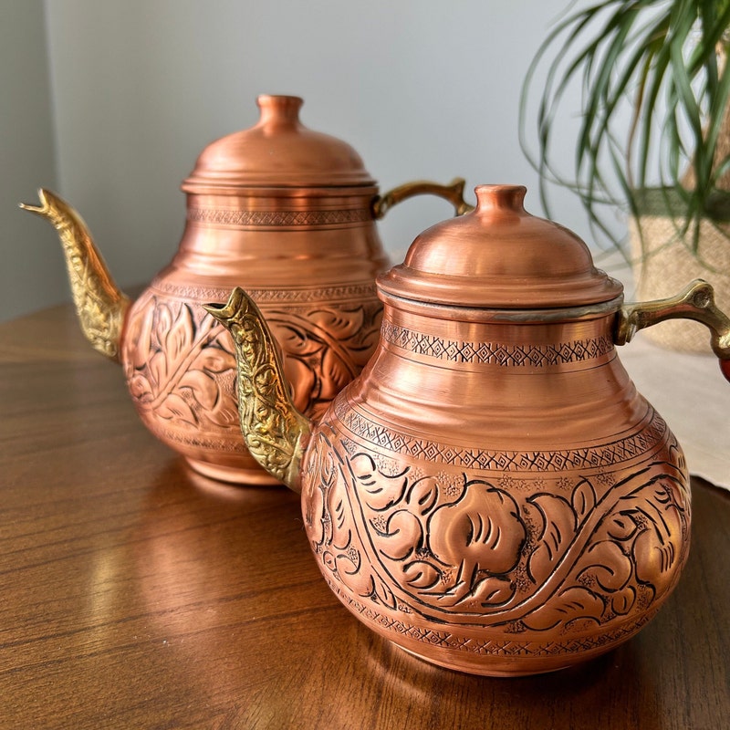 Copper Tea Pot - Etsy