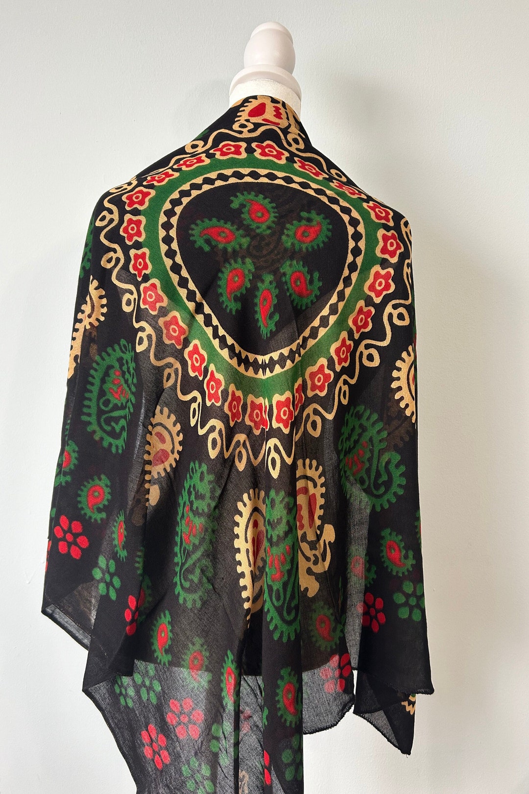 Anatolian Cotton Scarf: Traditional Ethnic Design - Etsy