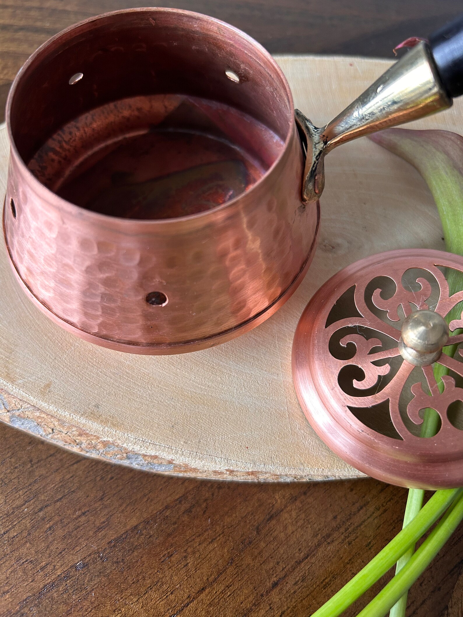 Hammered Copper Censer Copper Incense Holder Incense Burner - Etsy
