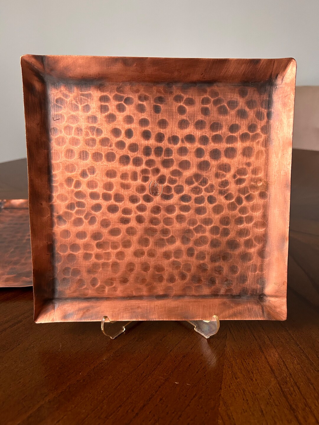 Hammered Copper Tray, Square Tray / Dish, Handmade in the land of ...
