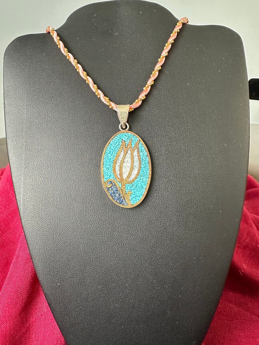 Enamel Pendant, Champleve, Silver, Cloisonne, Handmade. - Etsy