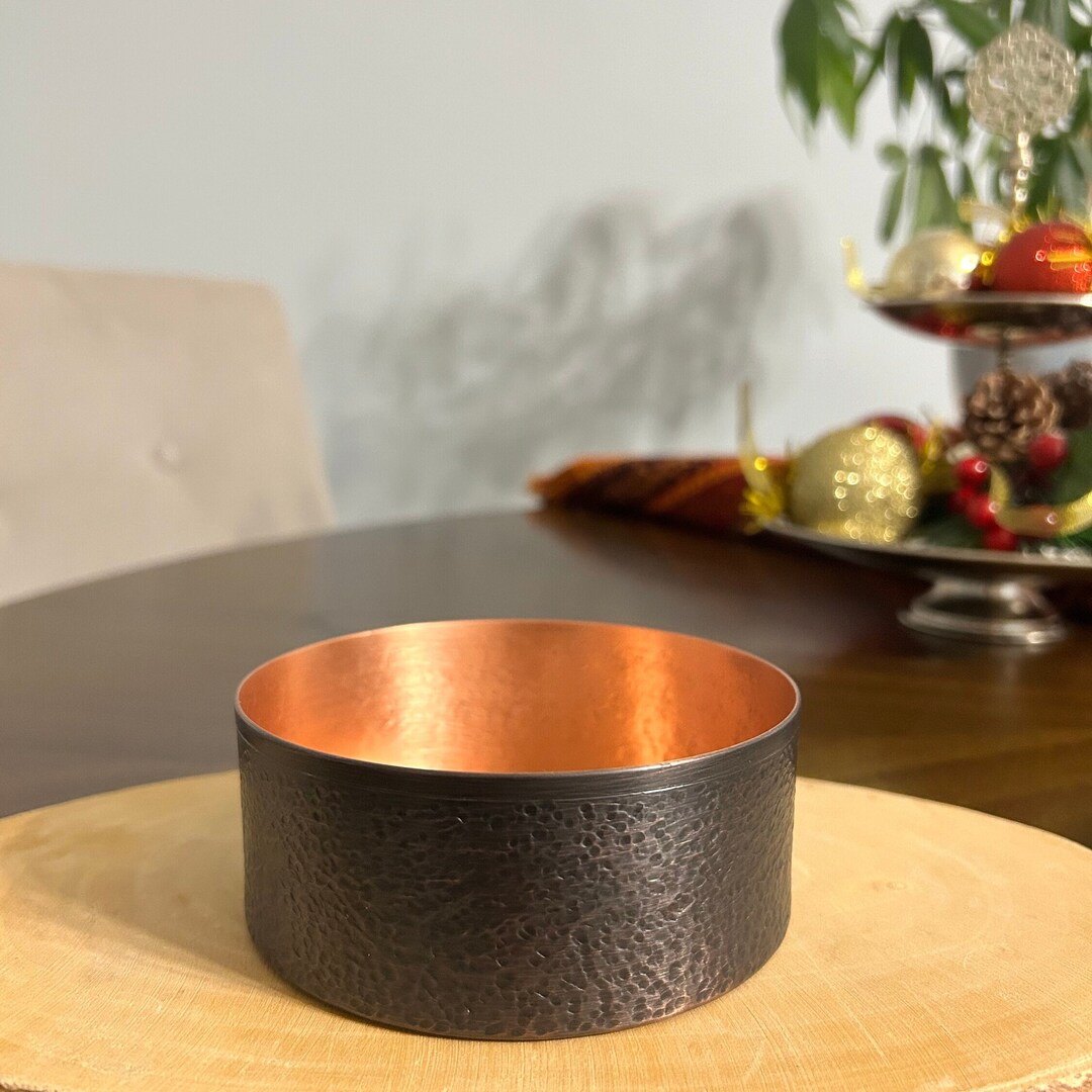 Hammered Copper Bowl Utility Bowl Sugar Bowl Handmade in - Etsy