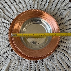 Copper Dinnerware Set, Hammered Copper, Serving Set, Copperart, Home ...